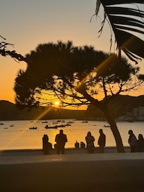 The most beautiful sunset from the lounge area