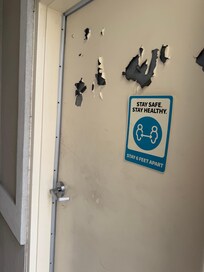 Paint is peeling