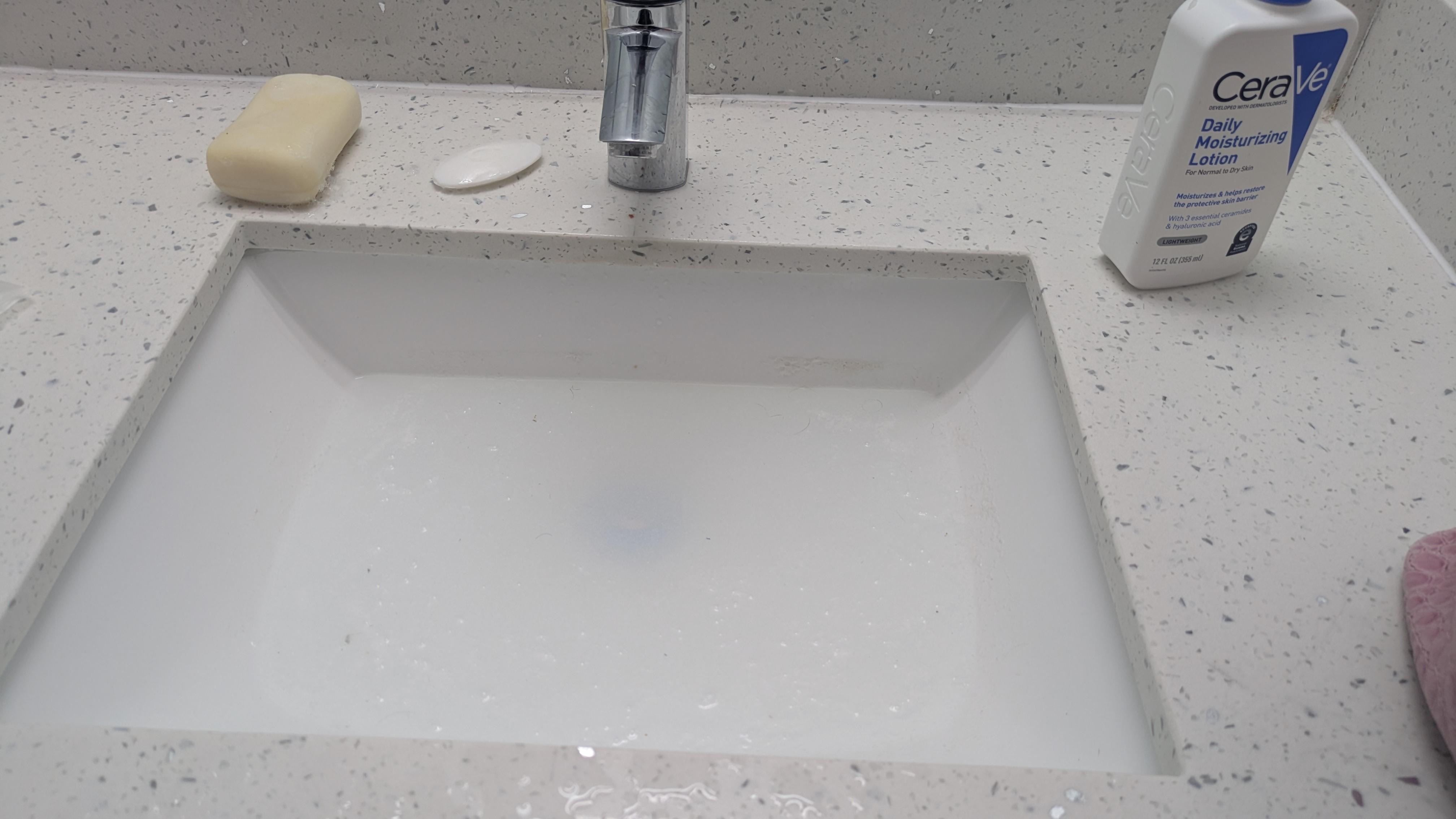 Nasty sink that didn't drain