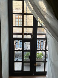 Windows with open options to feel the cool night breeze.