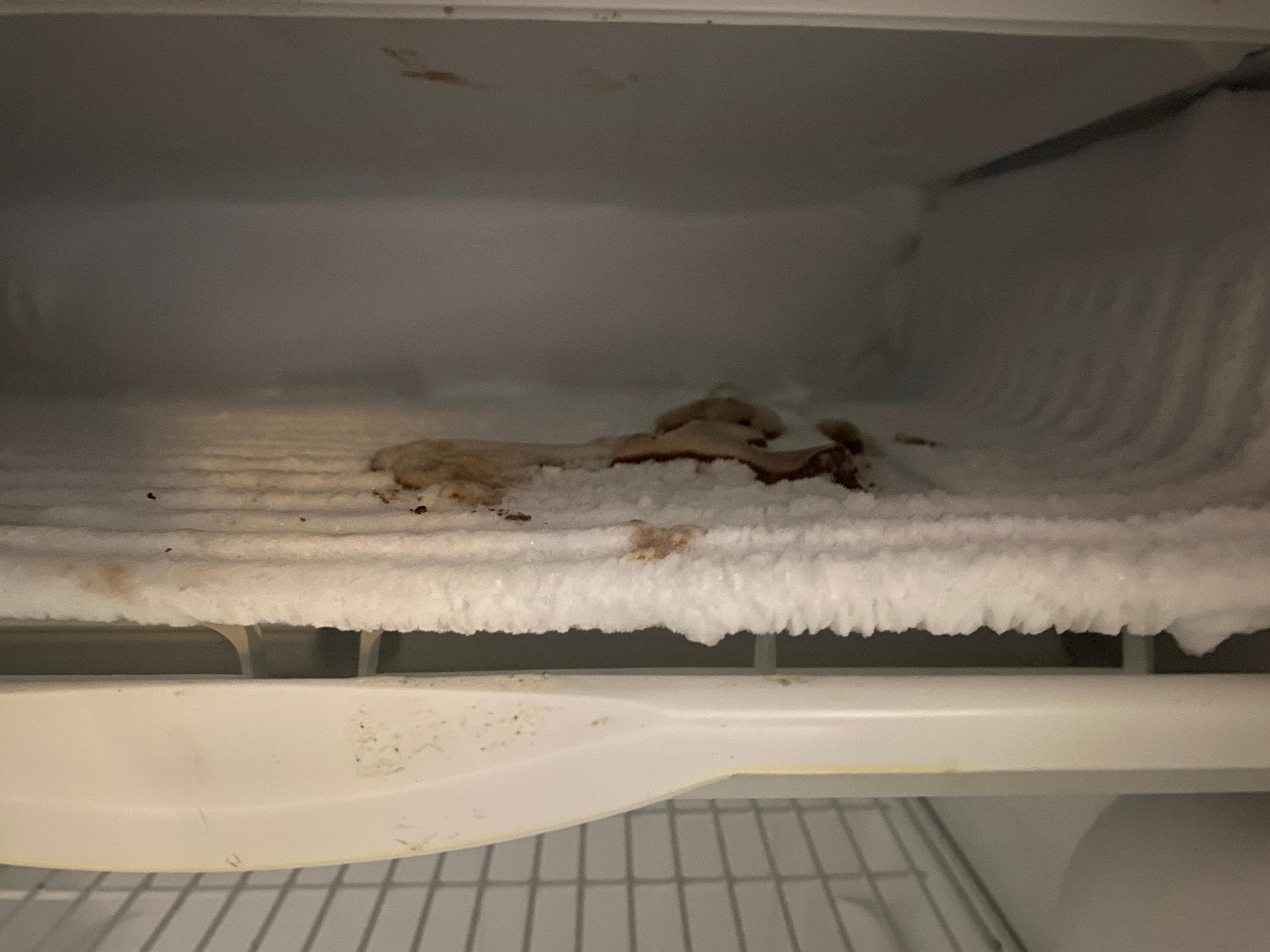 Dirty refrigerator 