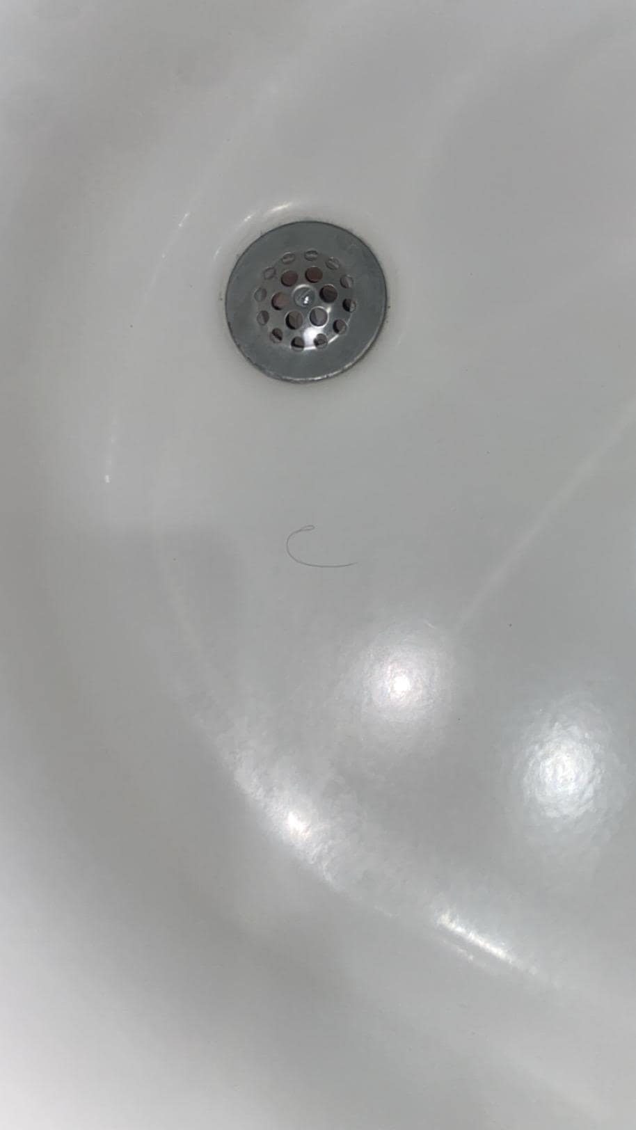 Hair in the bathtub