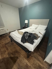 Wire bedroom and terrible spring mattress