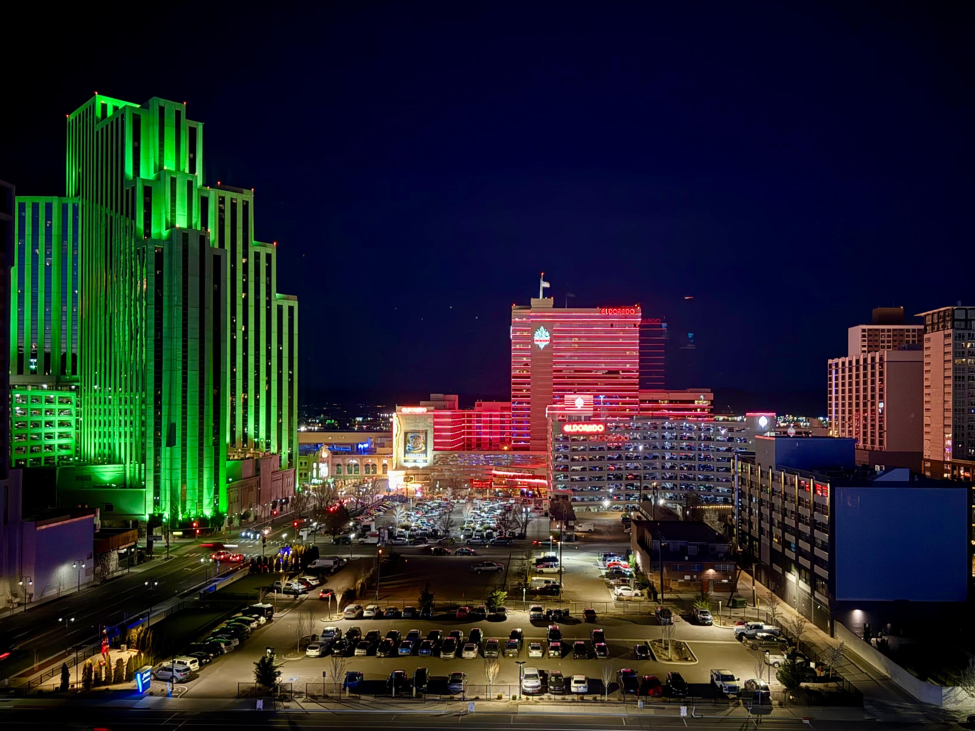 Downtown view from the 12th floor room. 