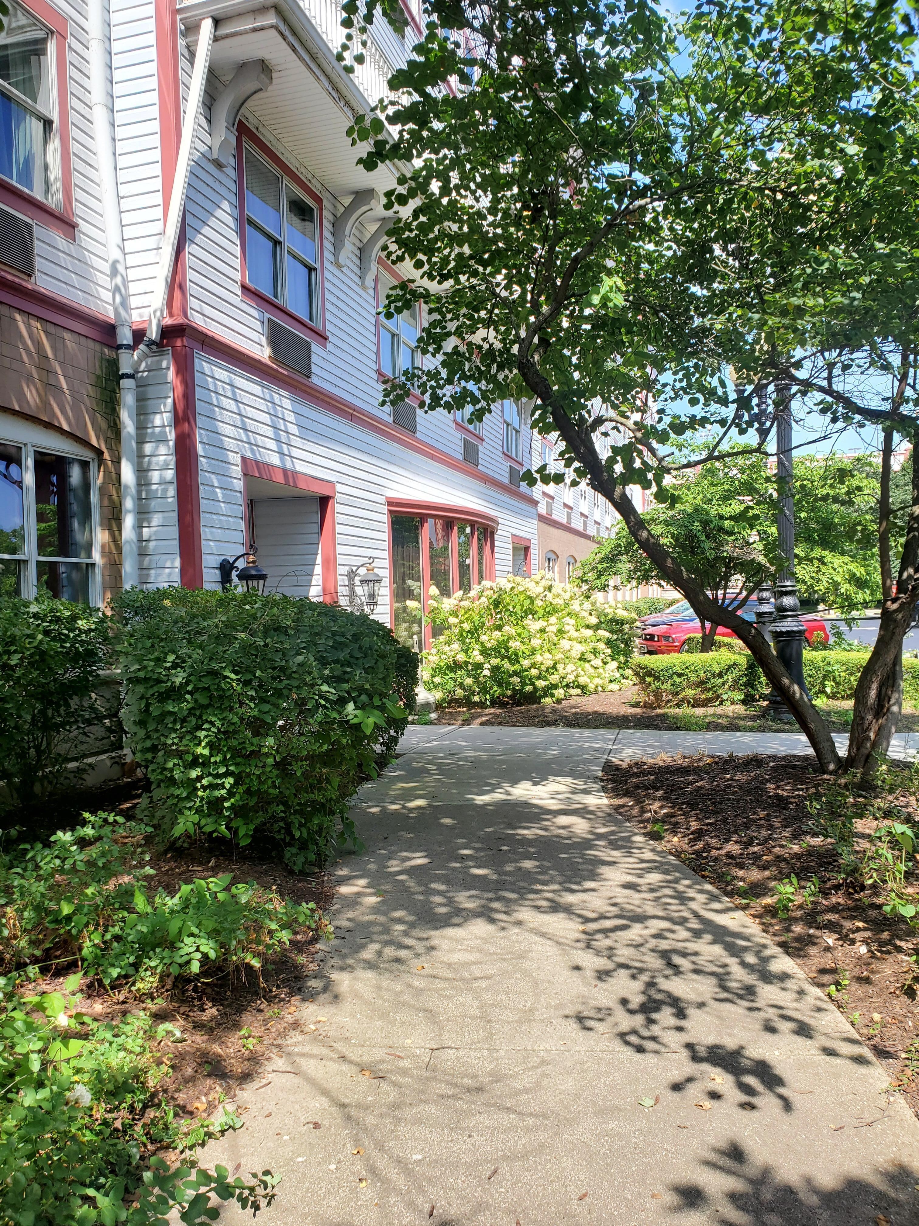 Walking to the parking area.