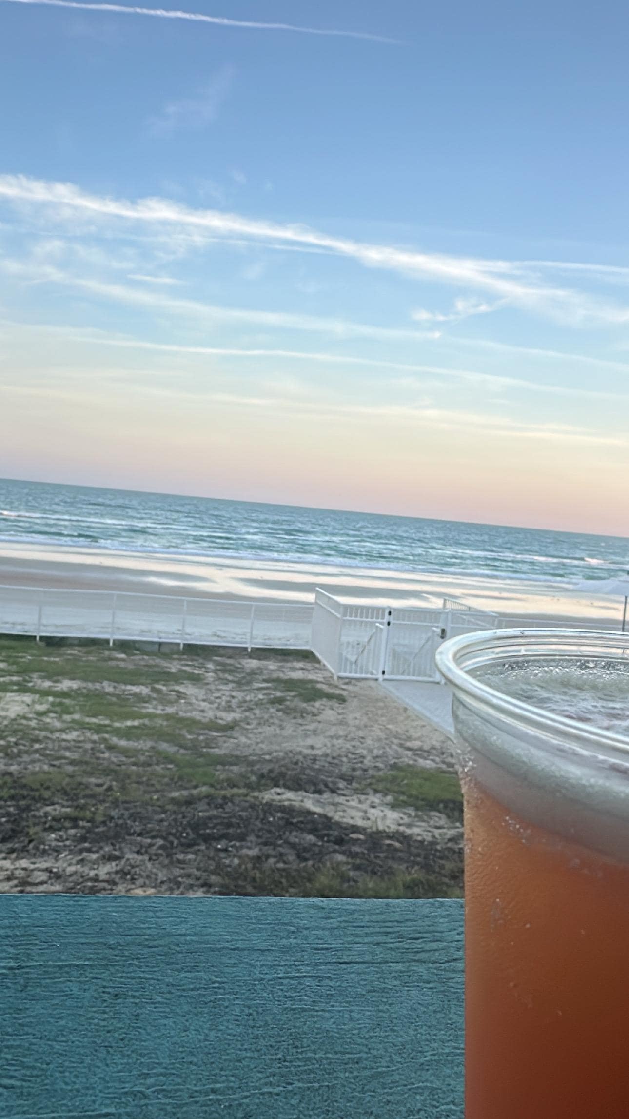 View from the tiki bar