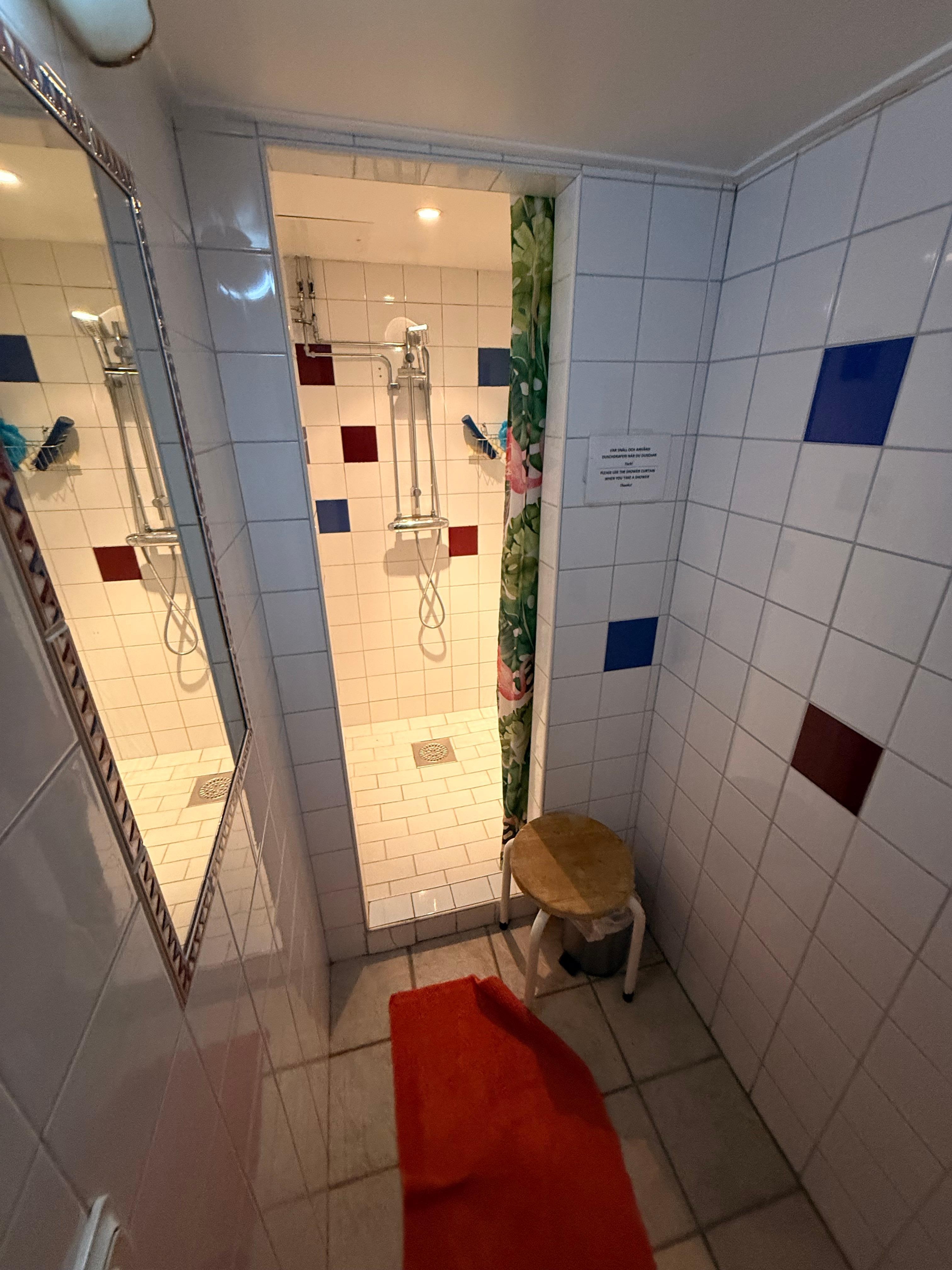 One of the shower areas 