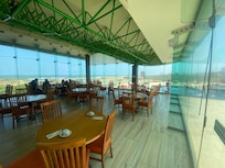 Vista de la playa desde el restaurant