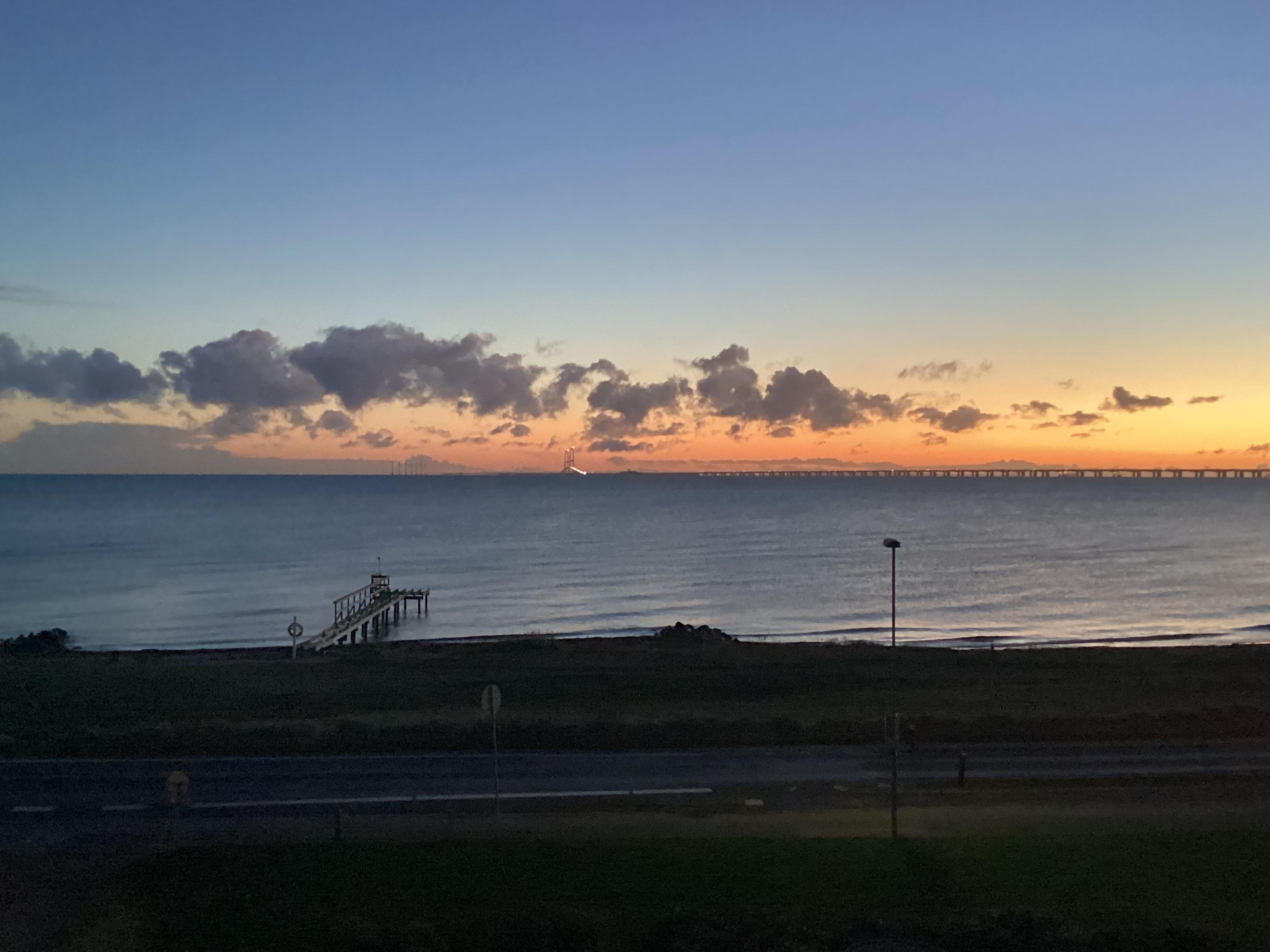 Udsigt fra vores værelse en tidlig morgen