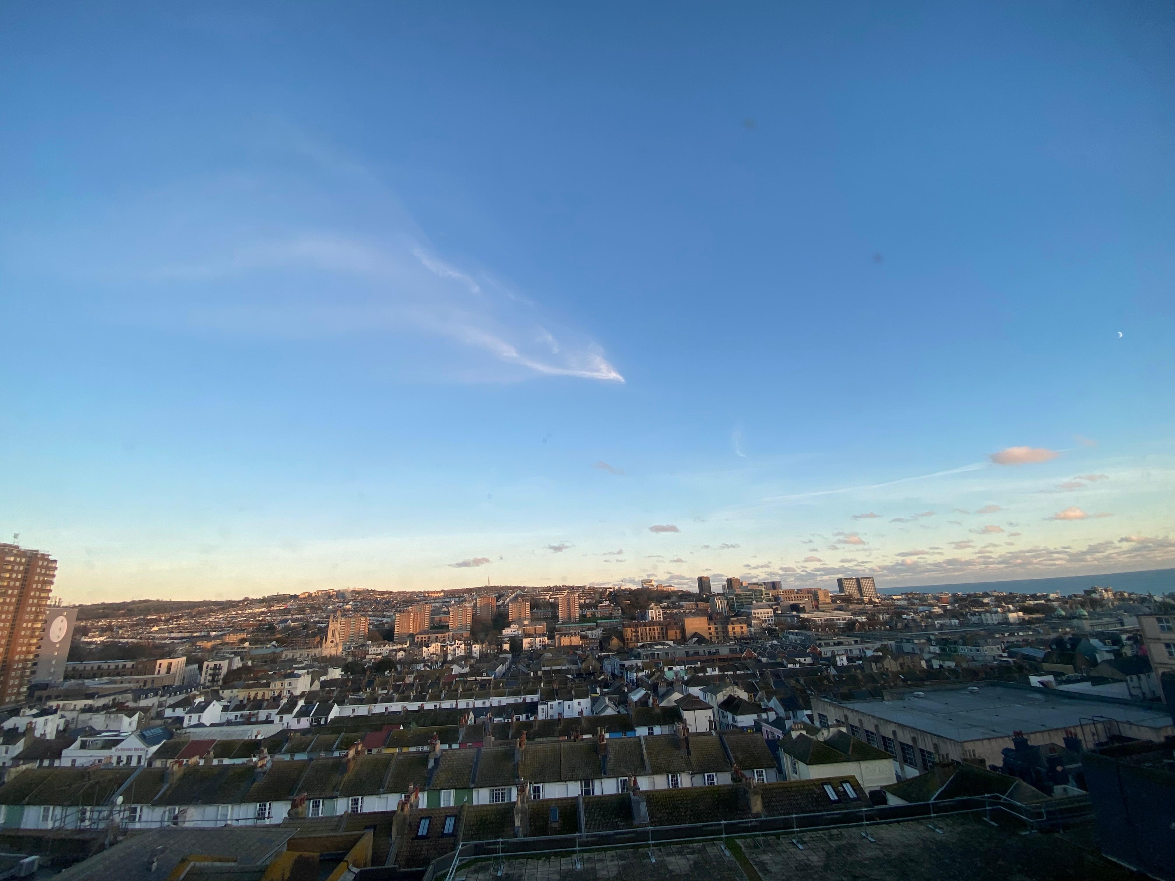 View from room looking over brighton 