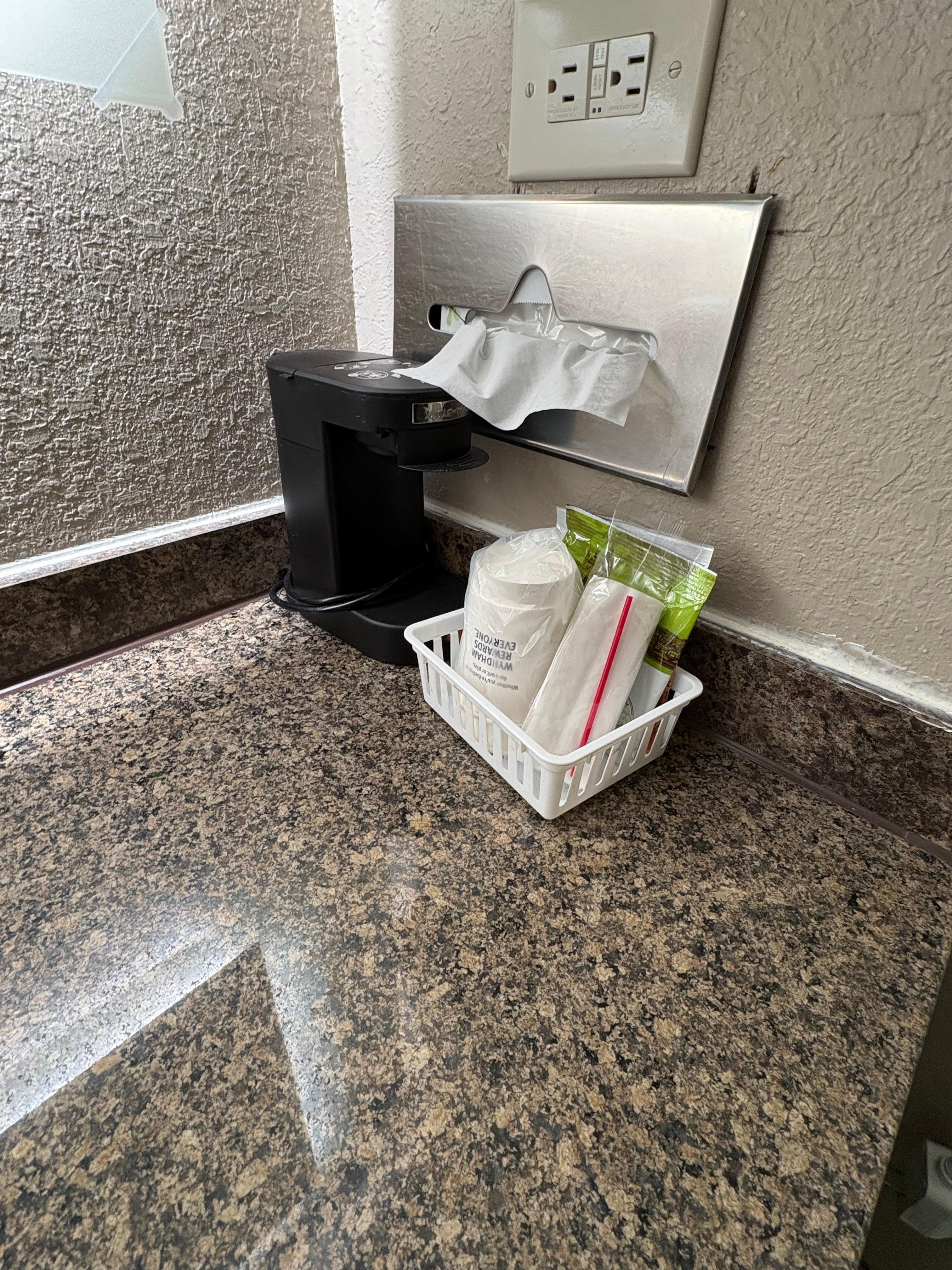 Coffee machine.  Hair dryer worked.