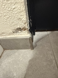Cracks and holes in wall