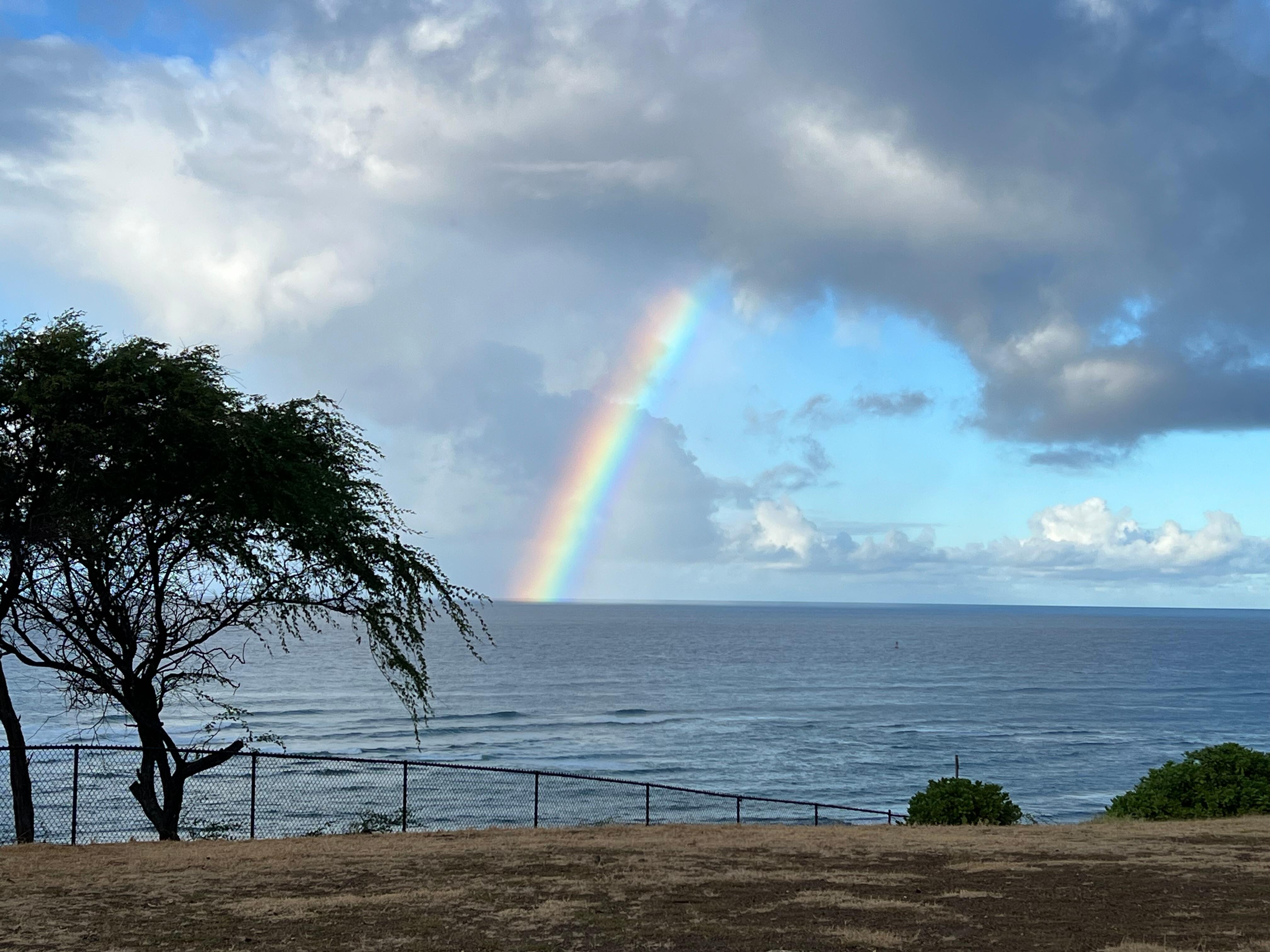 Received a little extra ALOHA during our early morning walk…