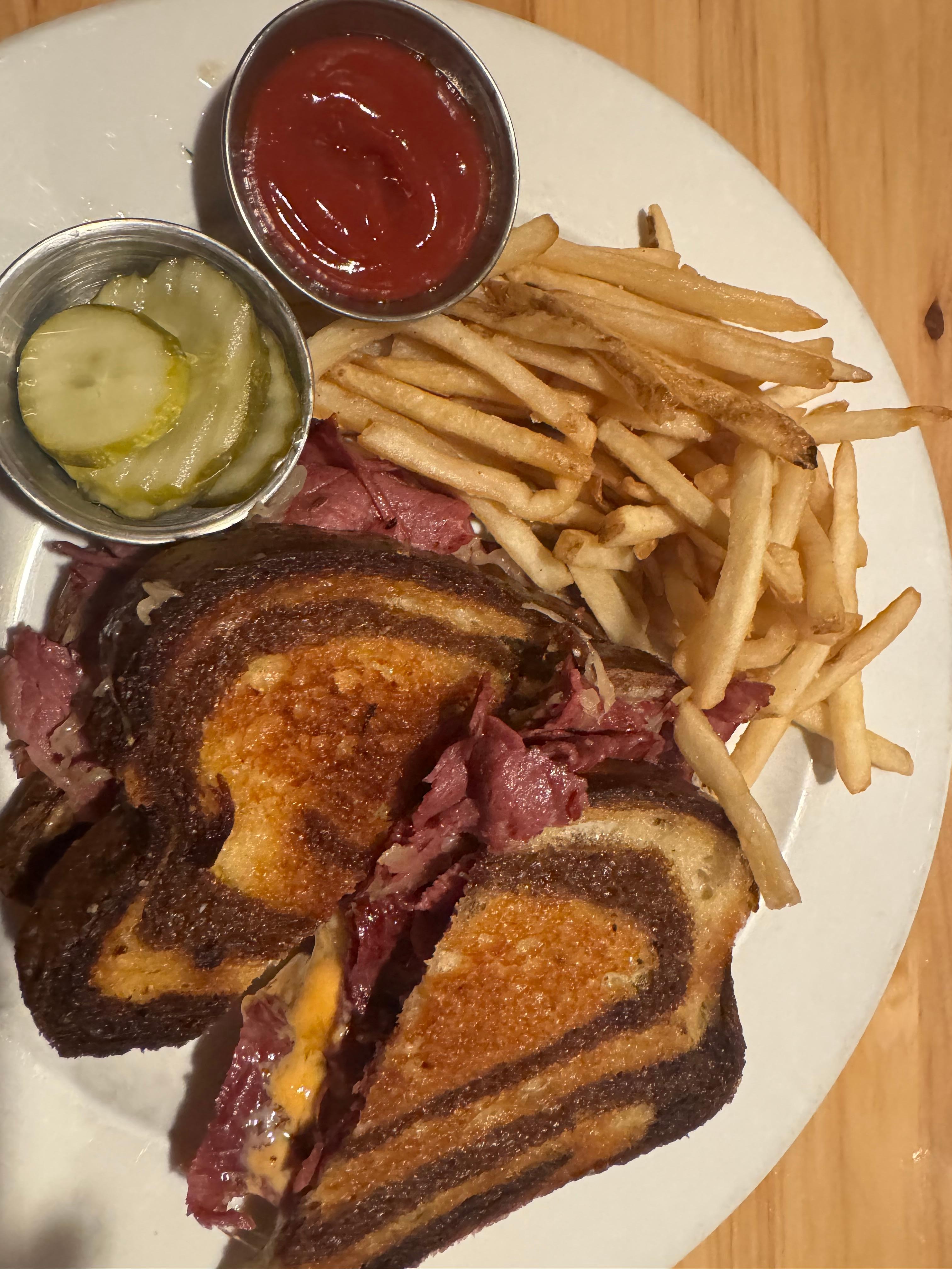 Reuben at Ducey’s Restaurant.