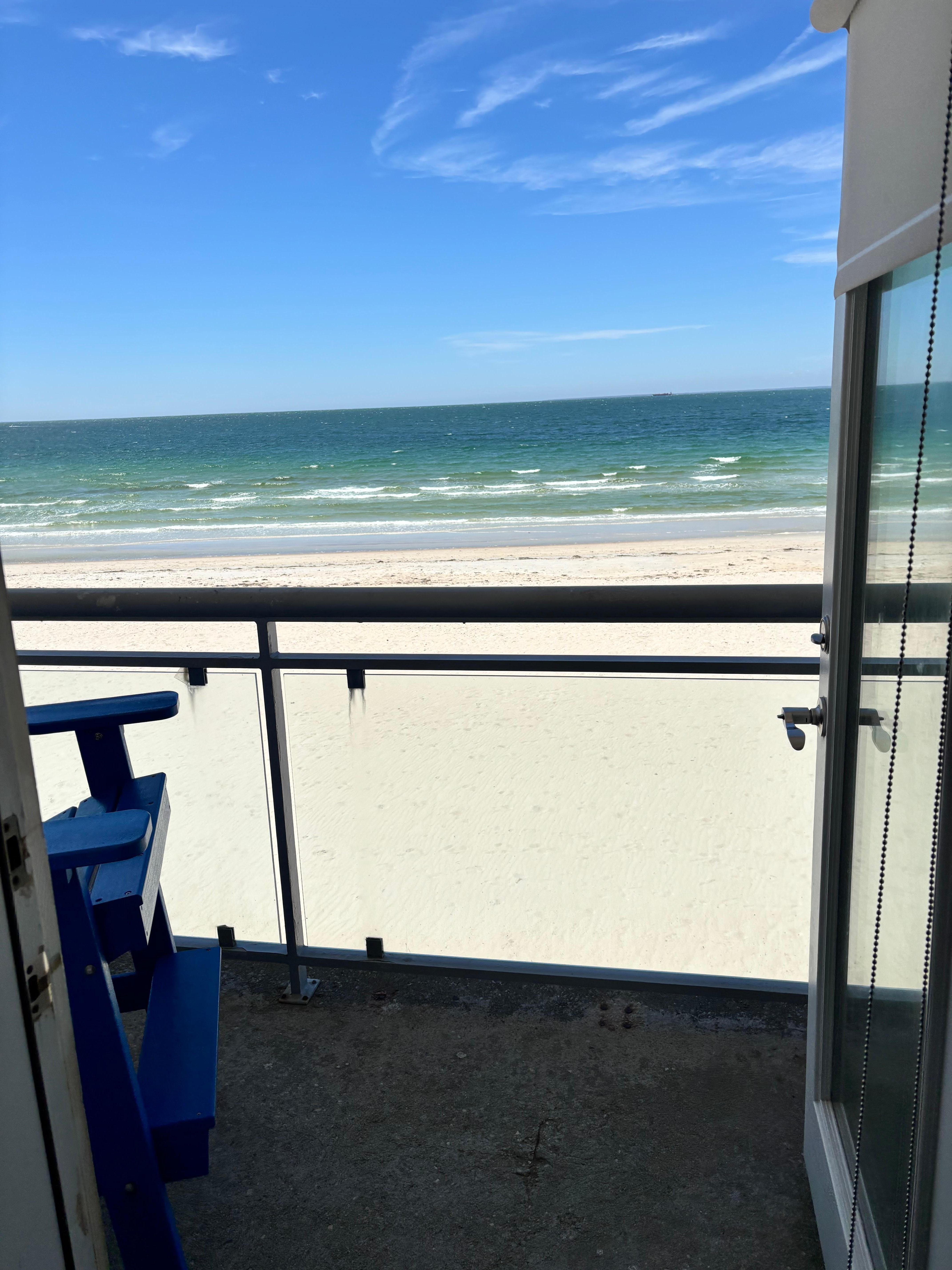 Ocean front view from second floor 
