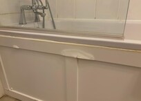 Bathroom clean but in need of maintenance