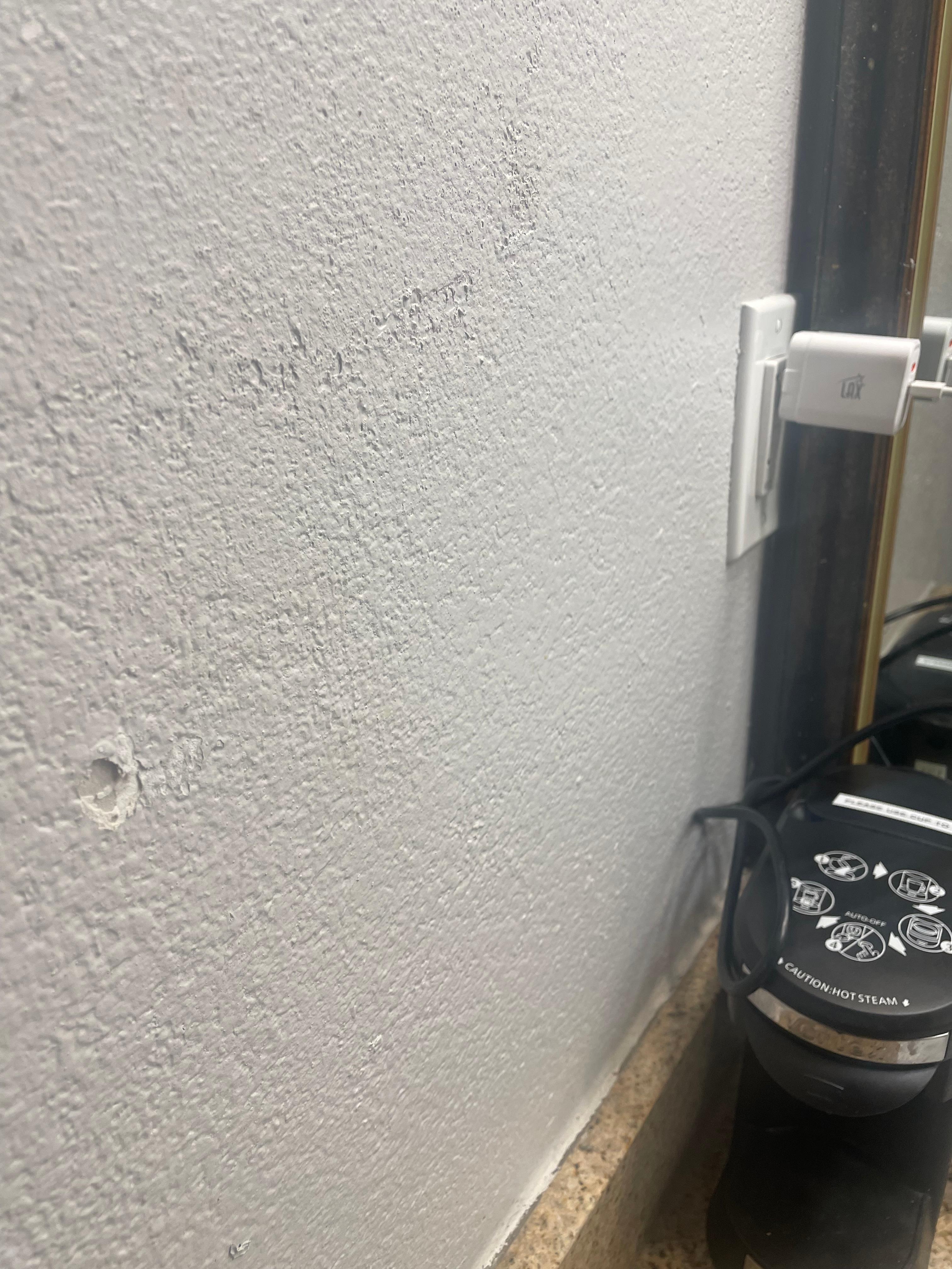 Walls with holes dirty walls 