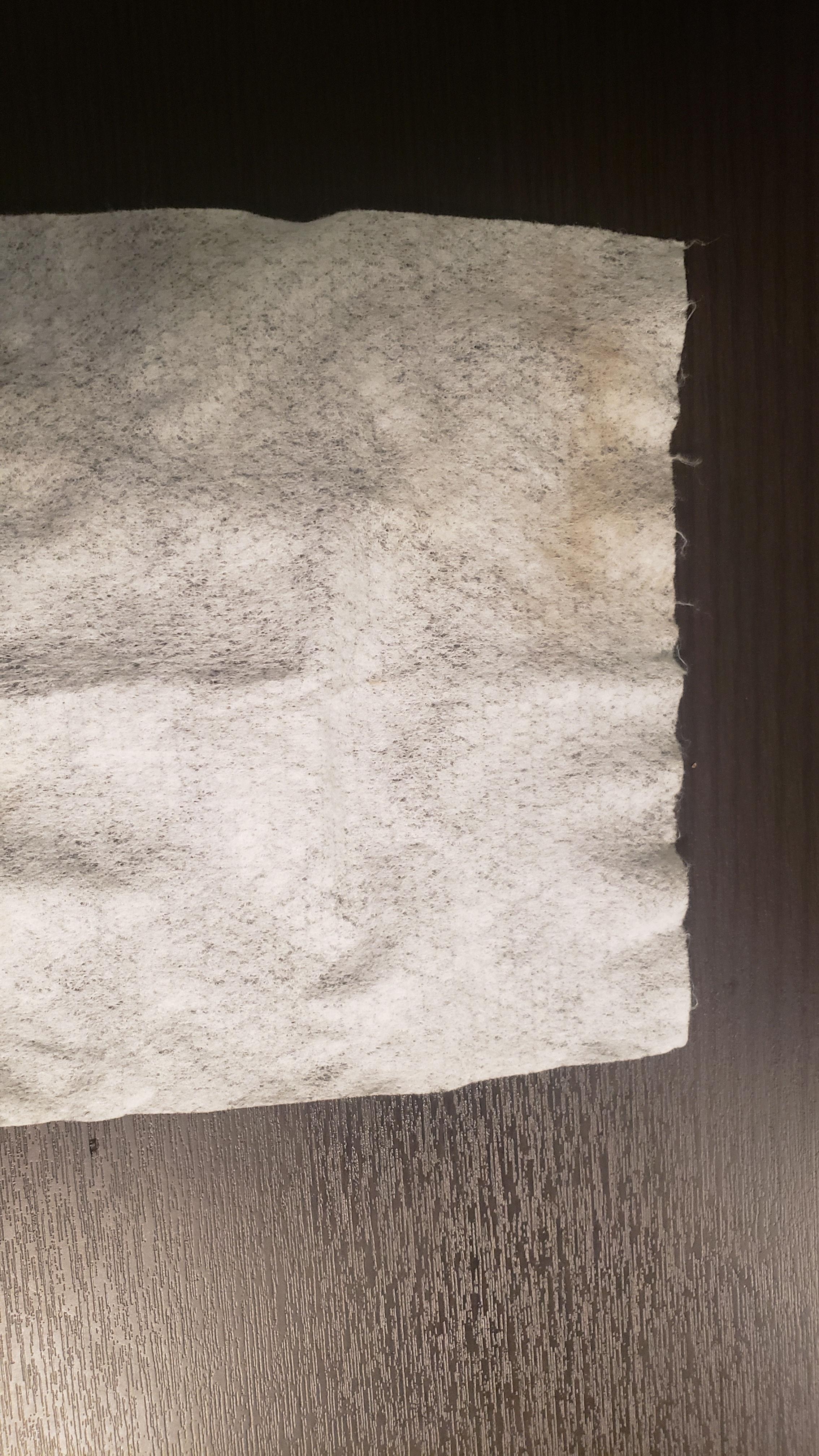 Dirty cleaning cloth when I cleaned the room