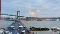 Utsikt från waterfront hotel Göteborg.
