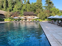 One of the hotel pools