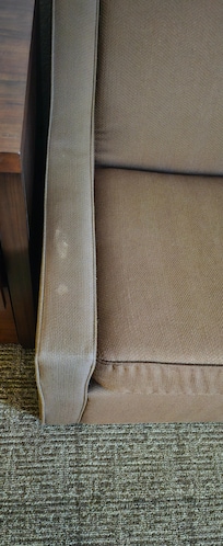 Stained sofa