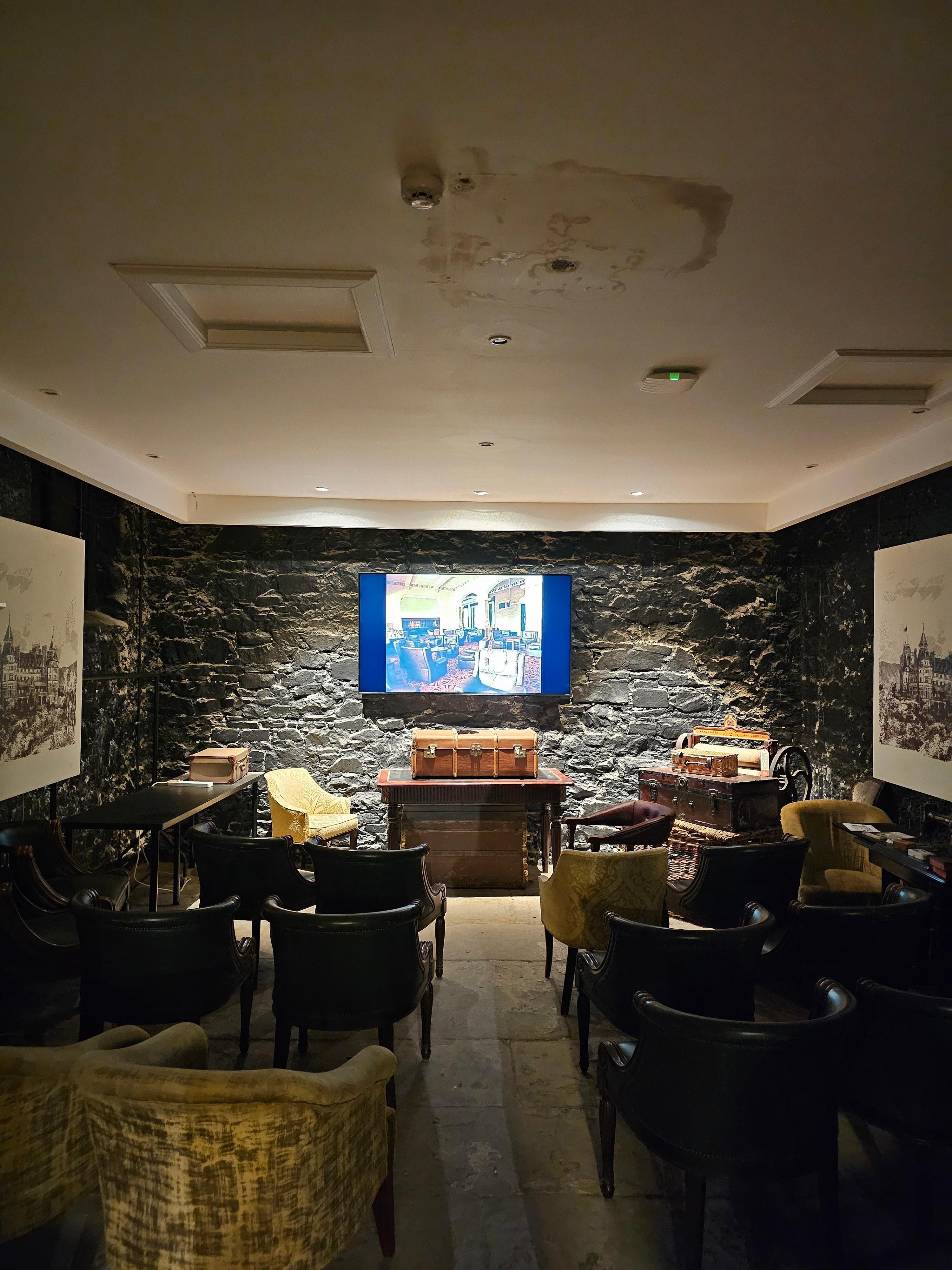 Cinema showing the history of the hotel 