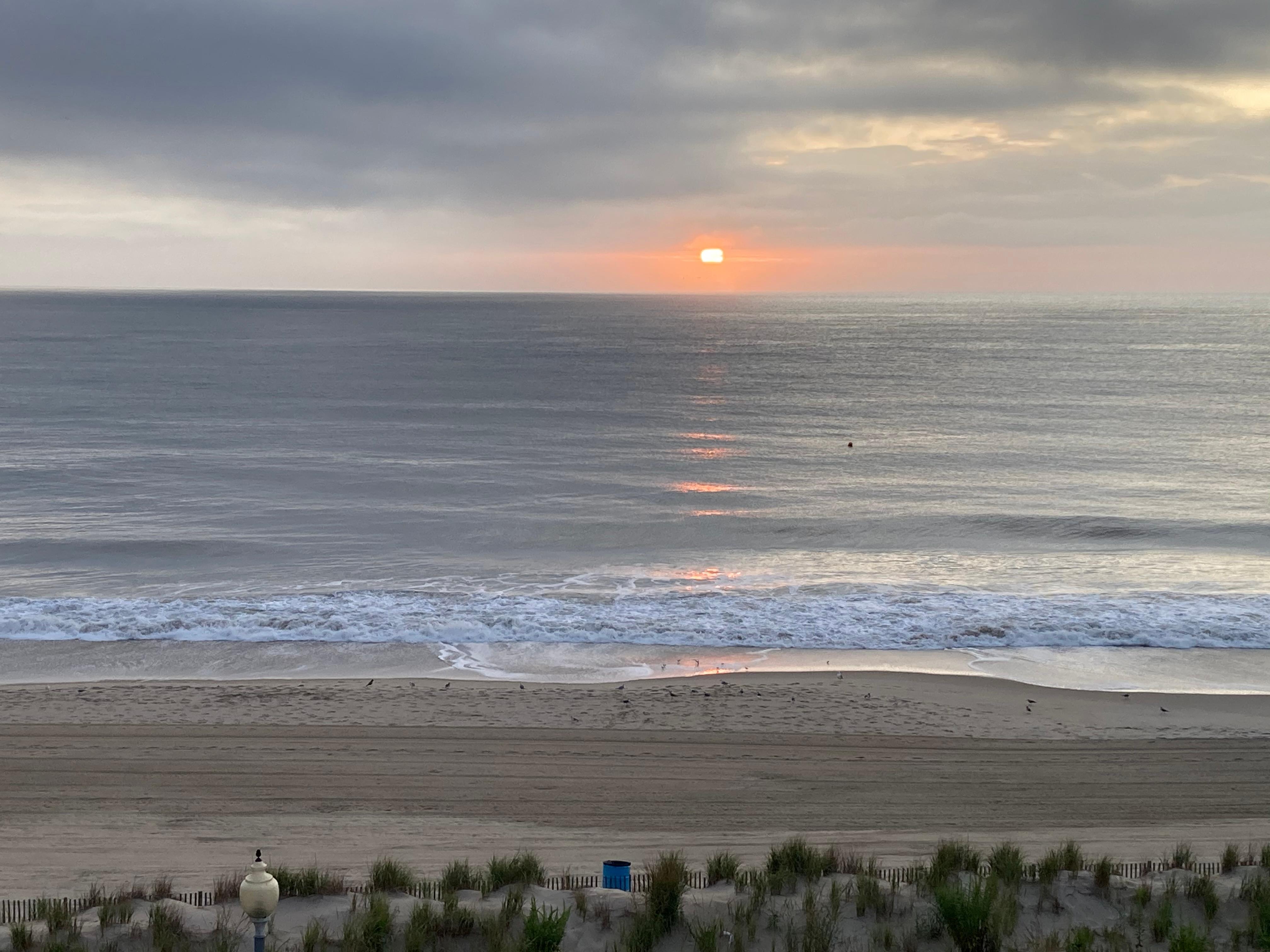 Beautiful sunrise from the balcony