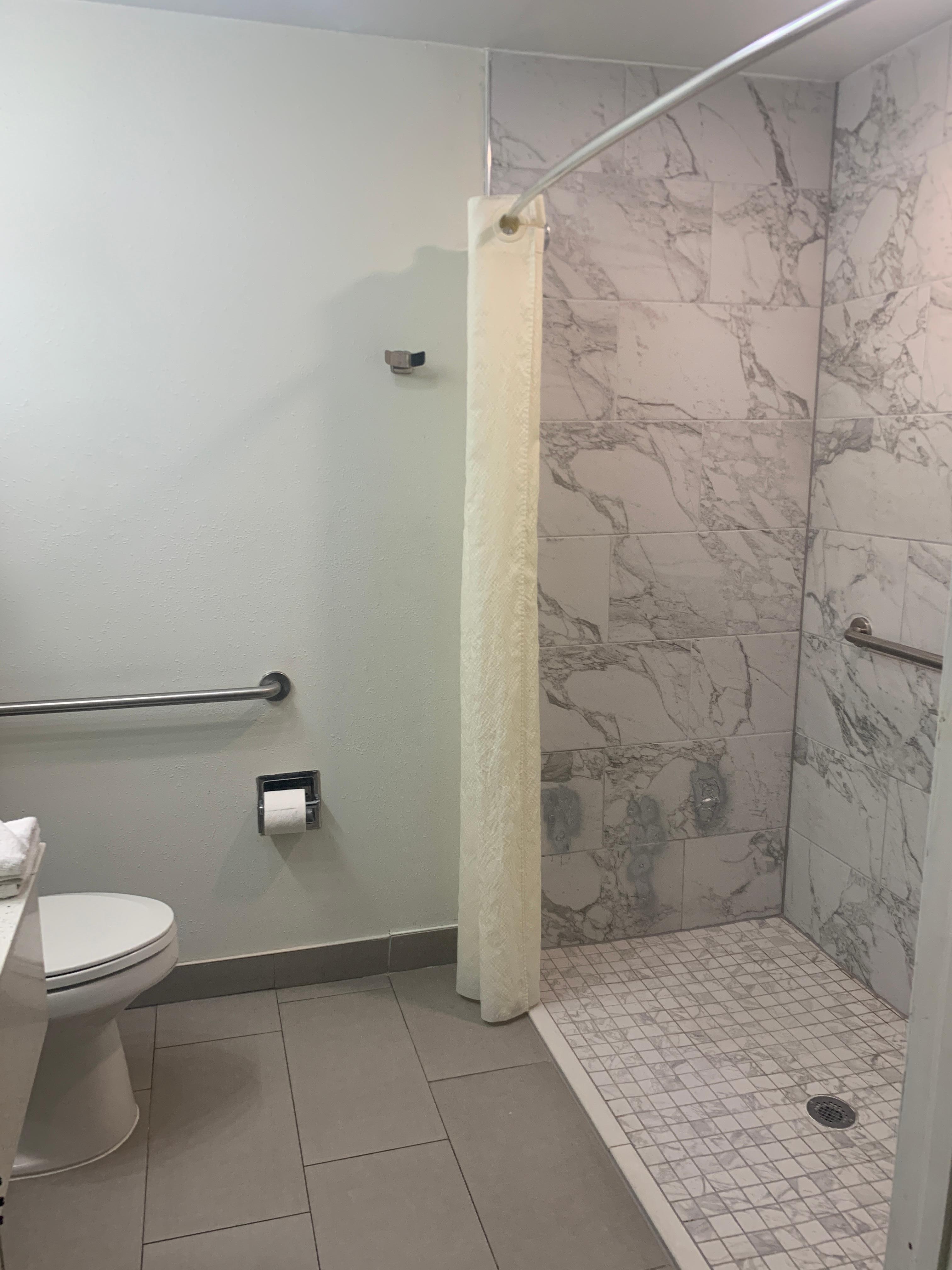 Portion of the bathroom.