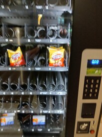 Empty vending machine.