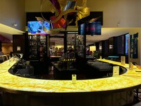 Illuminated horseshoe bar