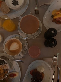 Underbar frukost i lyxig miljö.