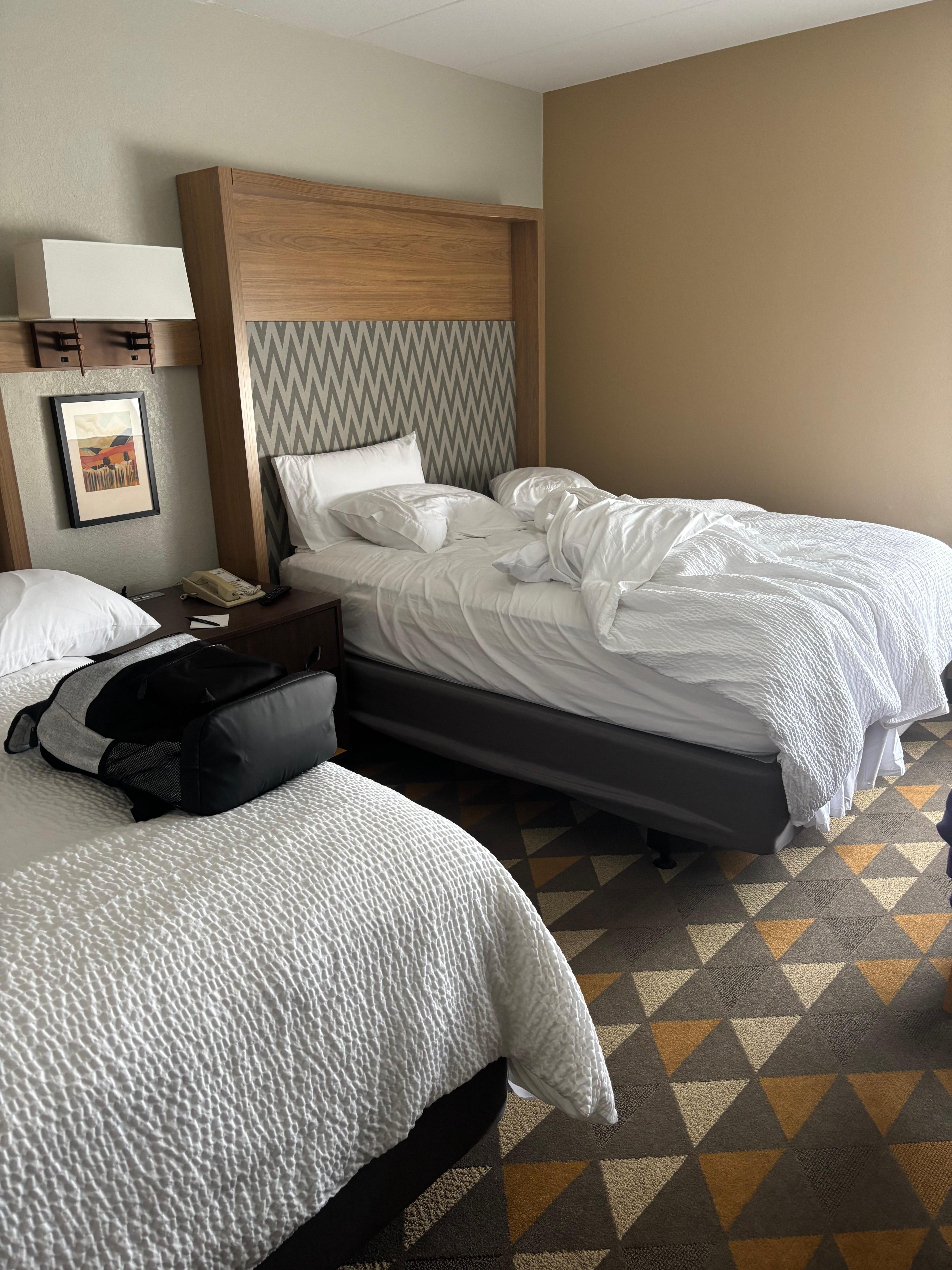 Two double beds very comfortable 