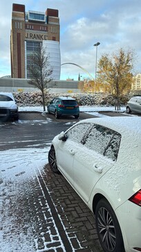 Car park in the snow