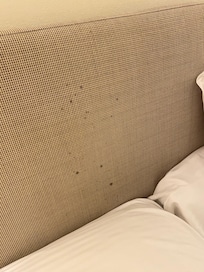 Stains on headboard