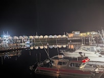 A beautiful night from "front street" to the cottages!