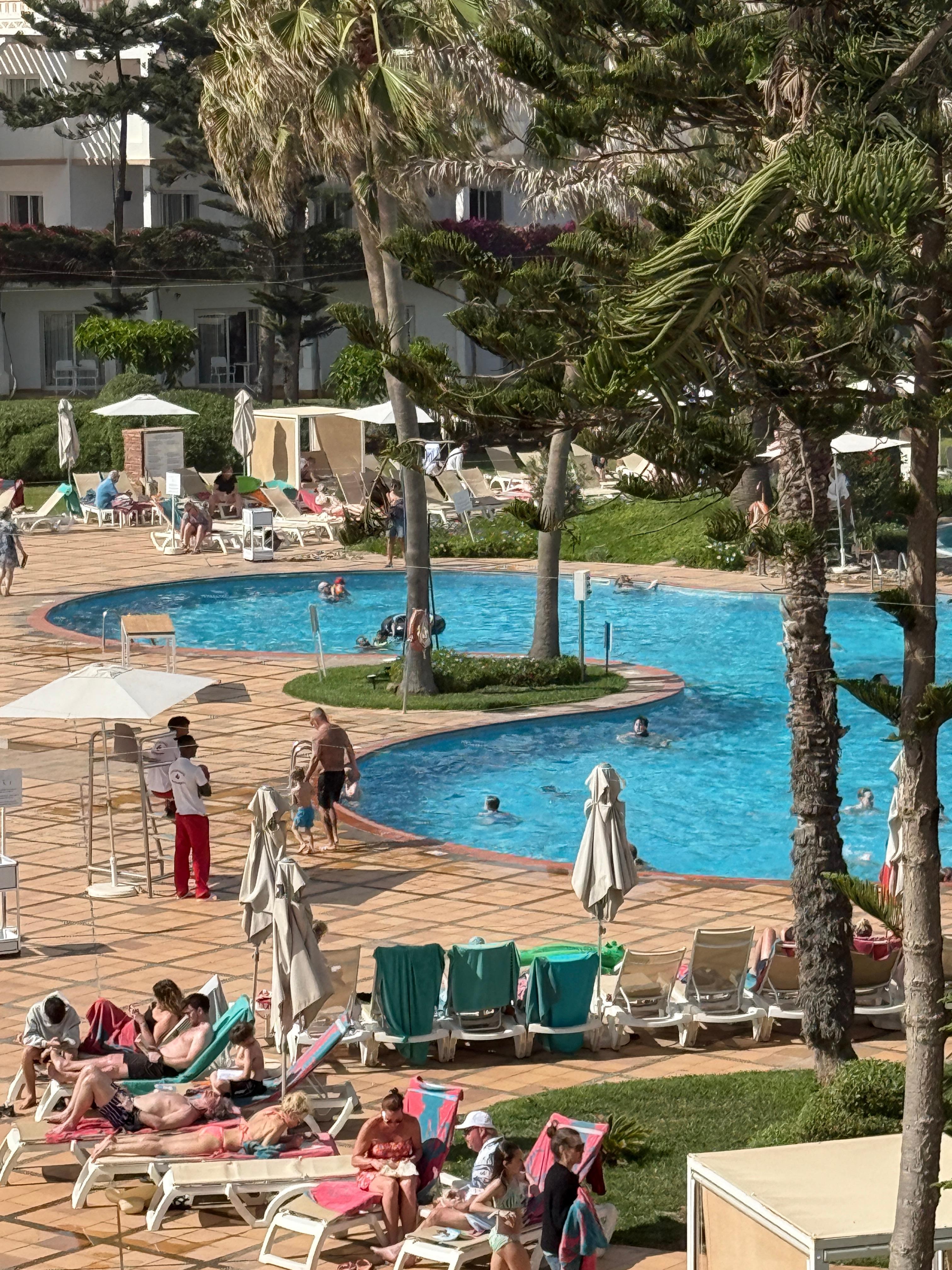 Pool view from the room