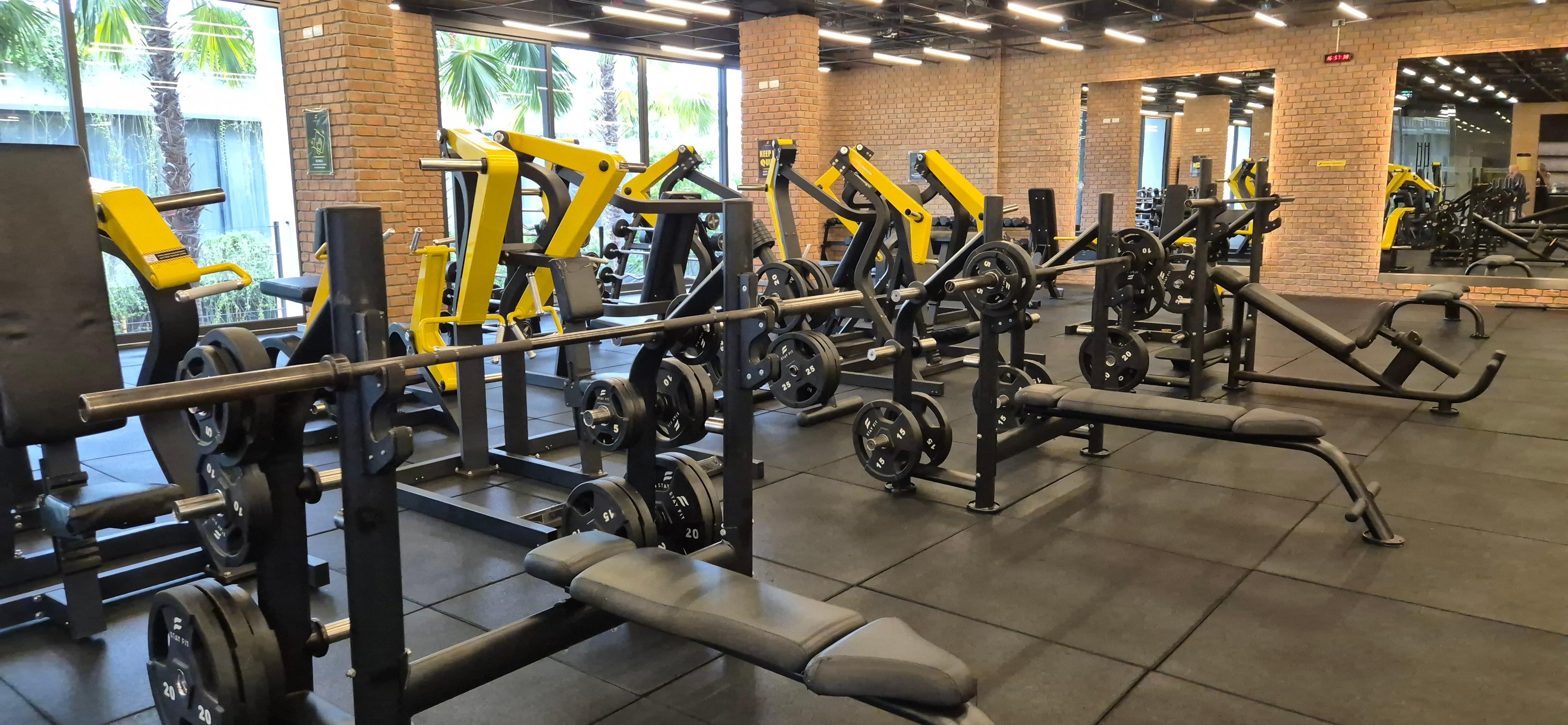This is just the second floor.  Definitely more than a full fledged gym. 