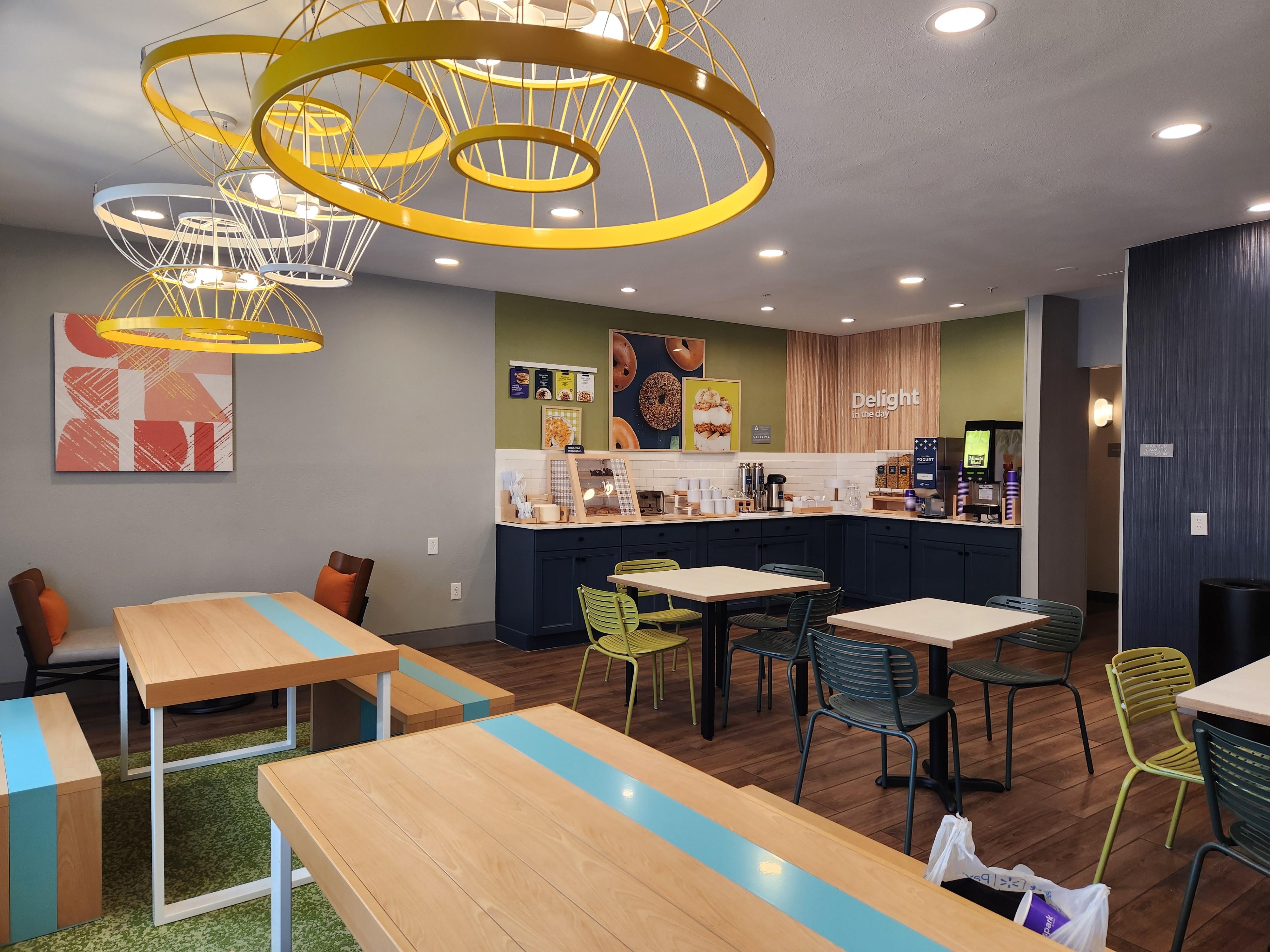 This is the breakfast eating space. 