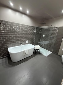 Superior room bathroom.