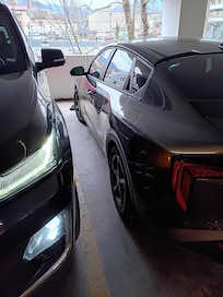 The bottom area is 6'4" high, everyone was made to go back outside and move to higher levels. Also that bears sometimes rip into vehicles looking for food. High parking fee daily