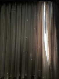 Curtains we’re disgusting