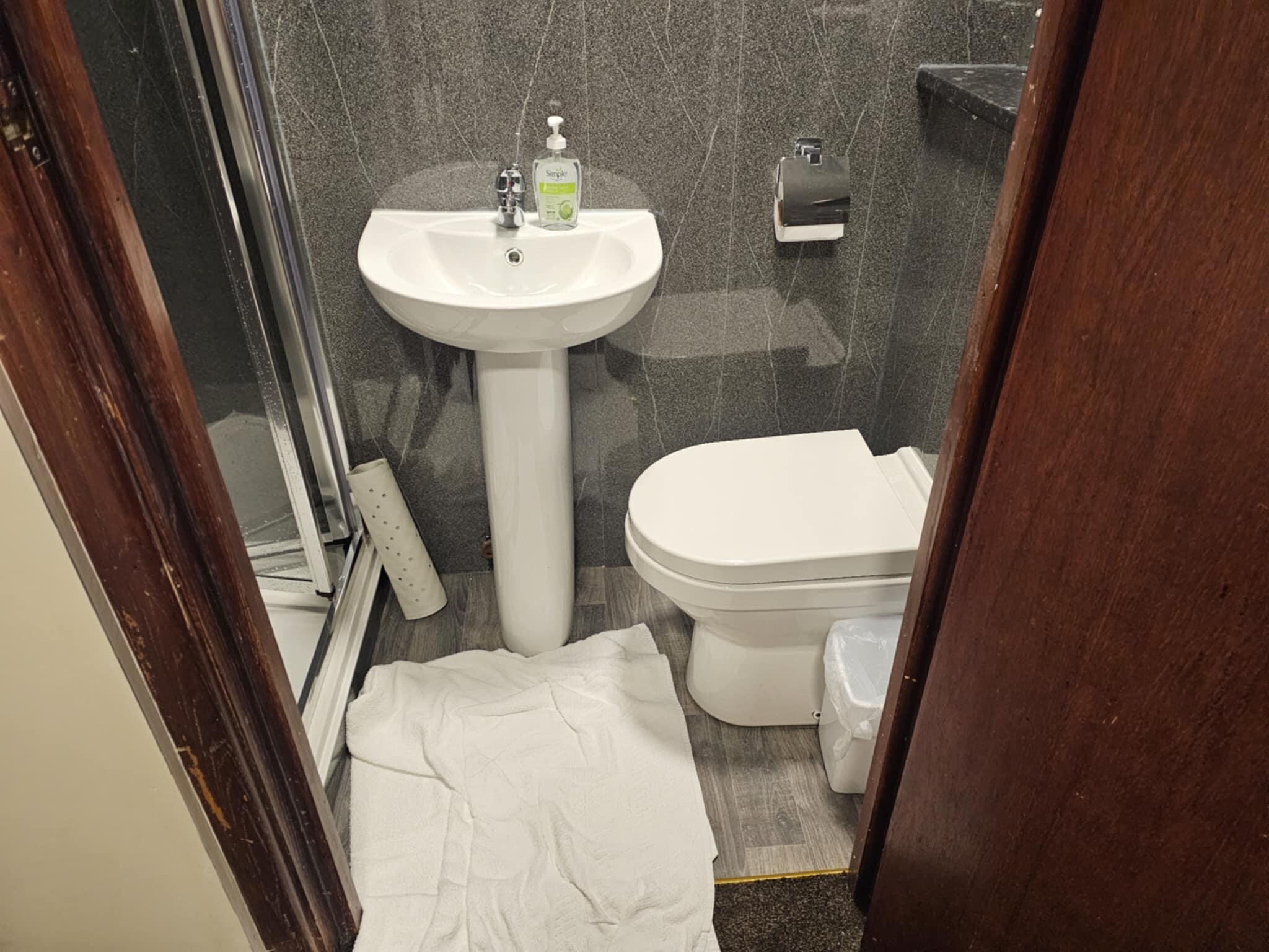 The towel is for when I get out of the shower