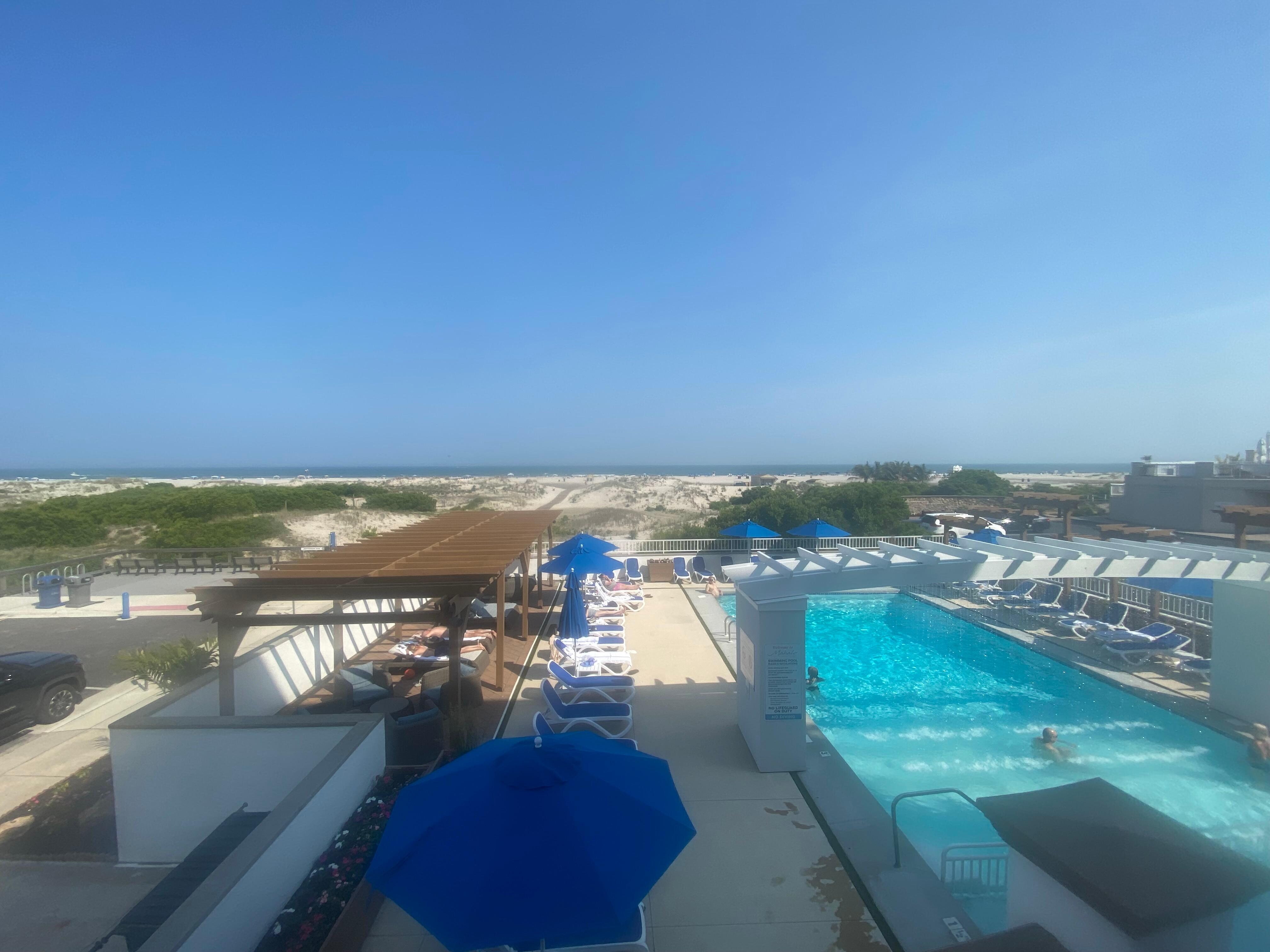 Pool view from our floor