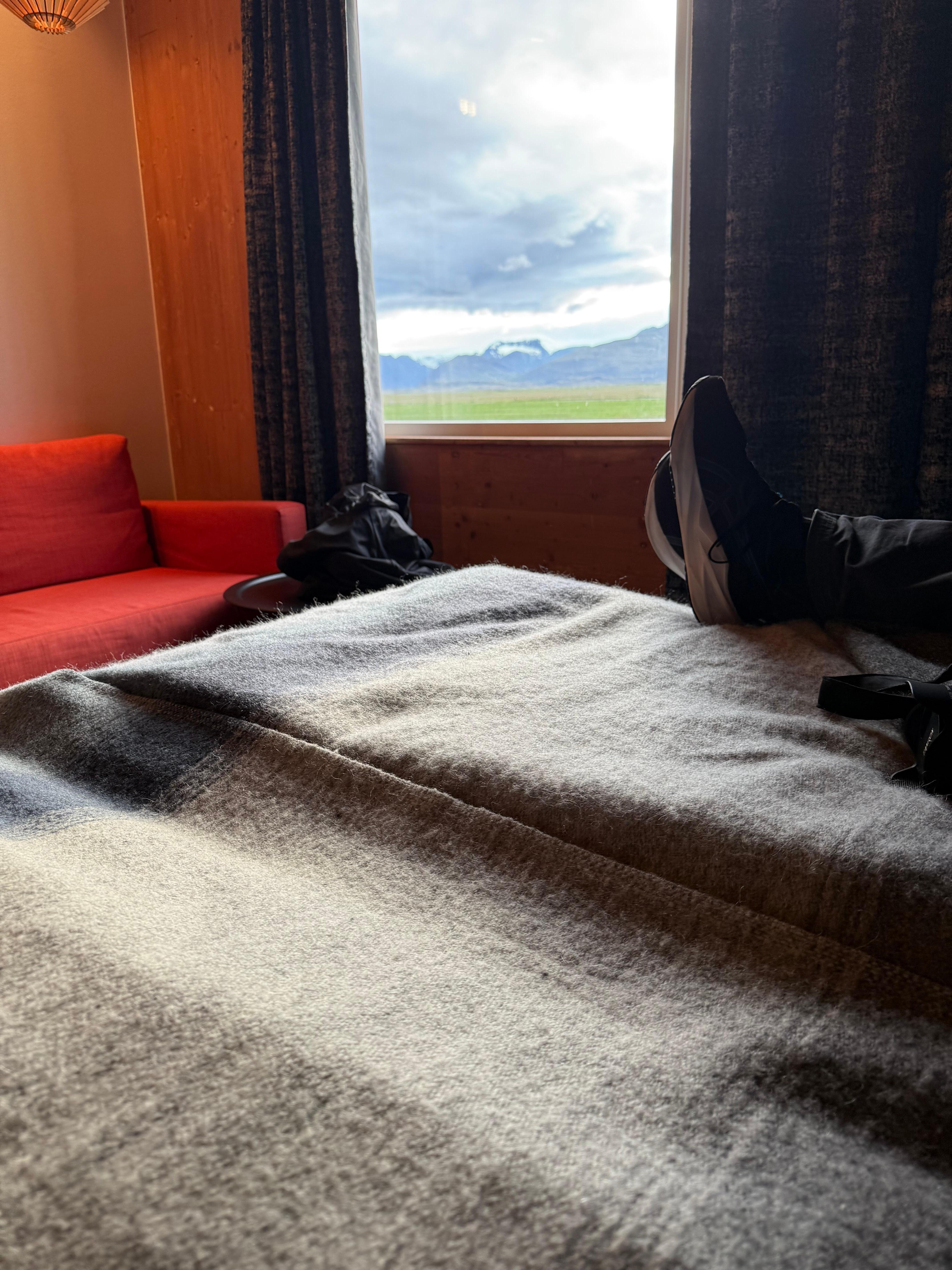 View from bed of the glacier 