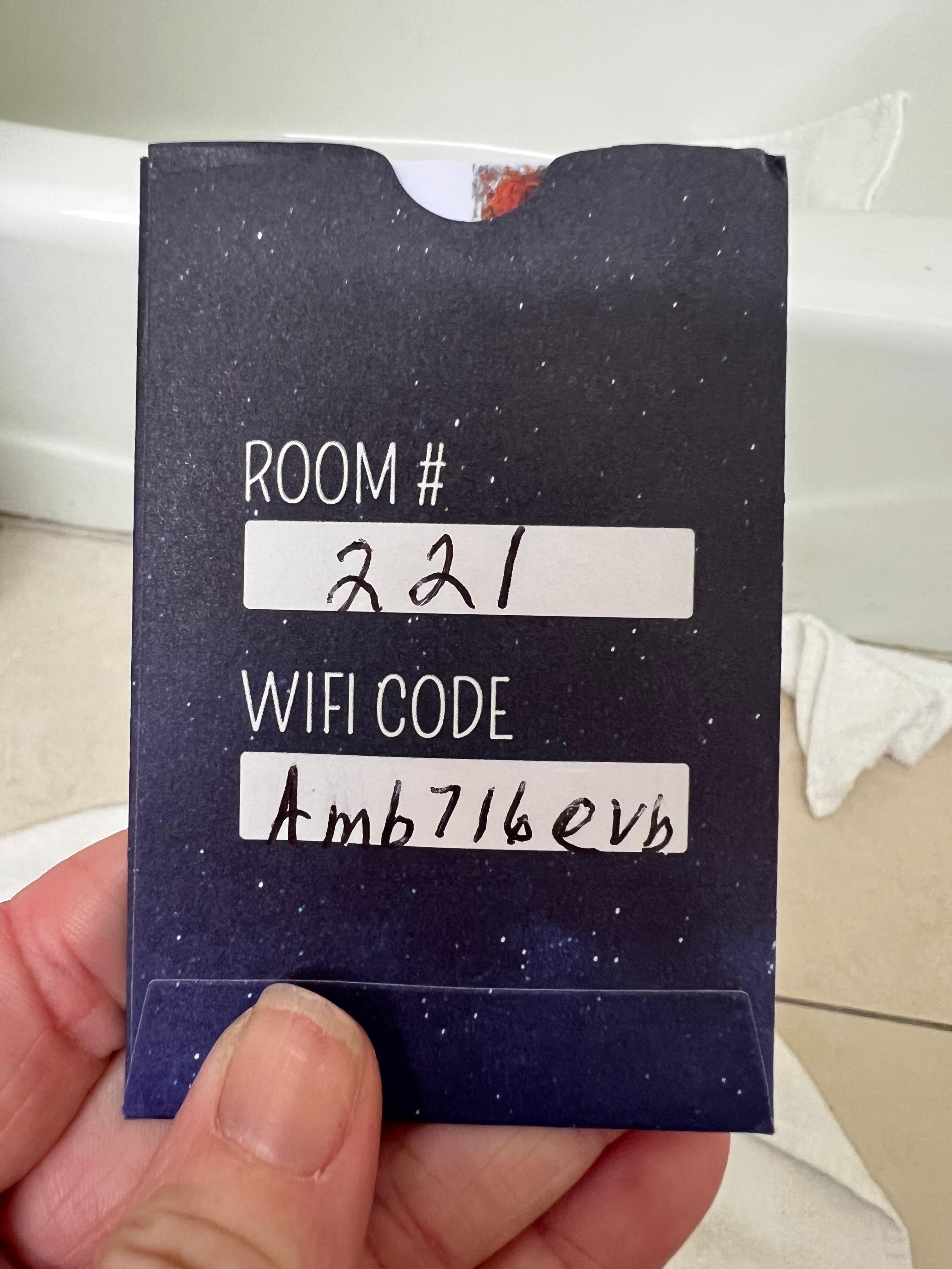 The password I was given. 