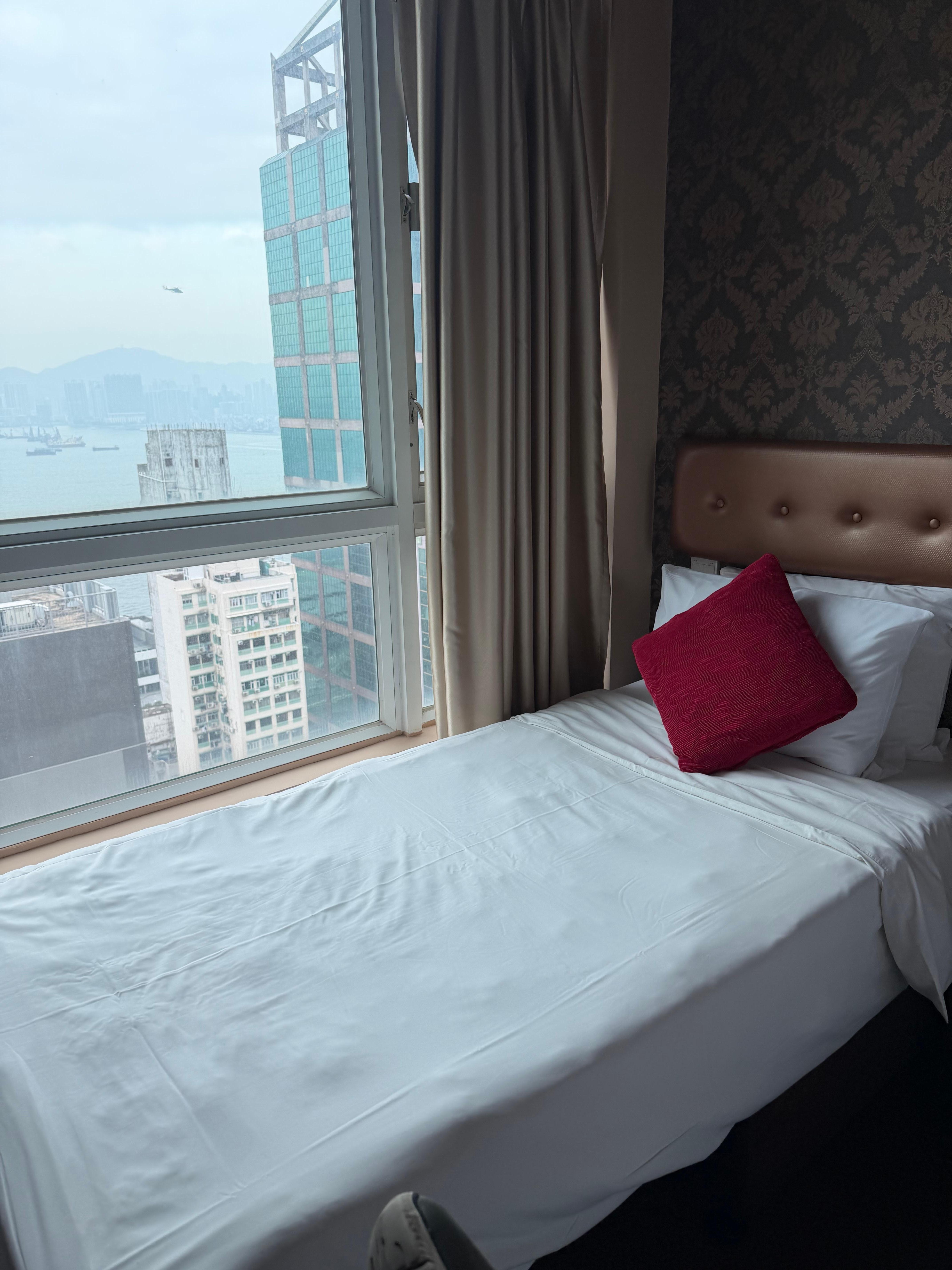 View of filthy window