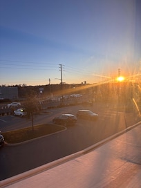 Sunset view from our room