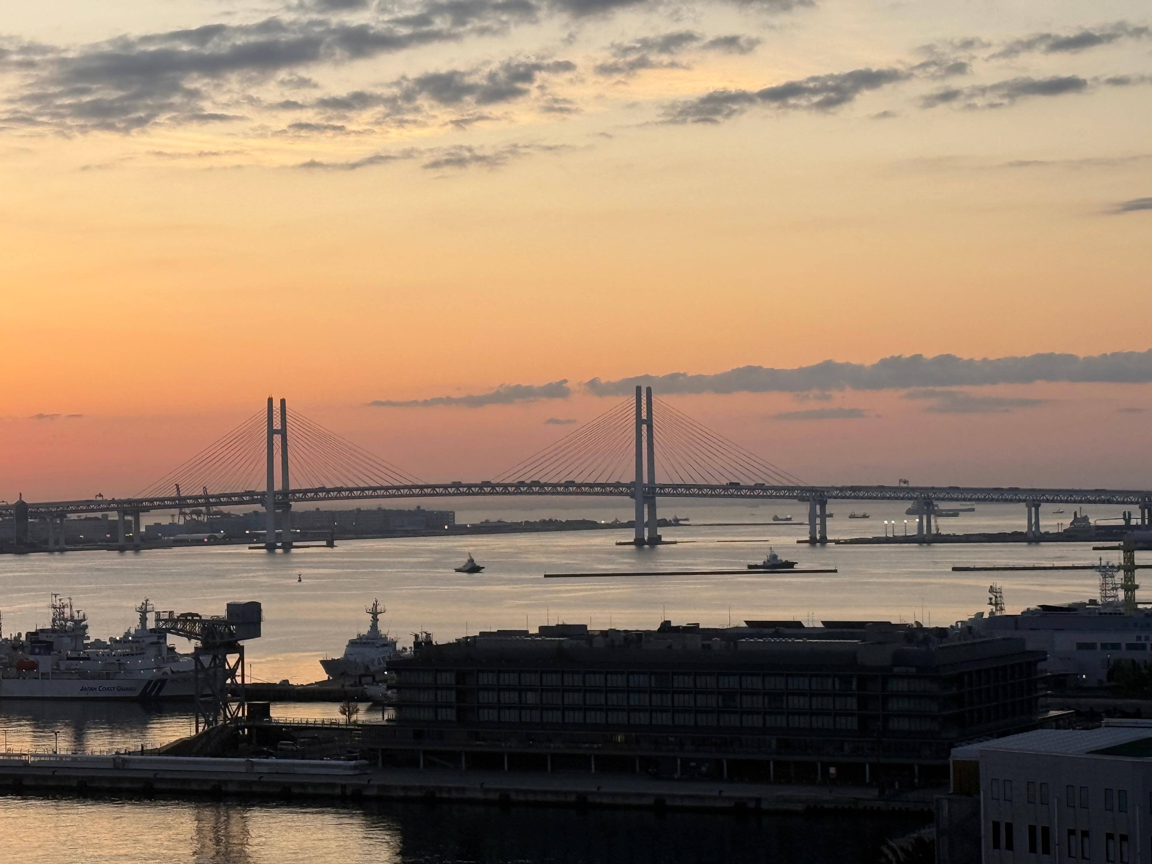 Sunrise view from our room
