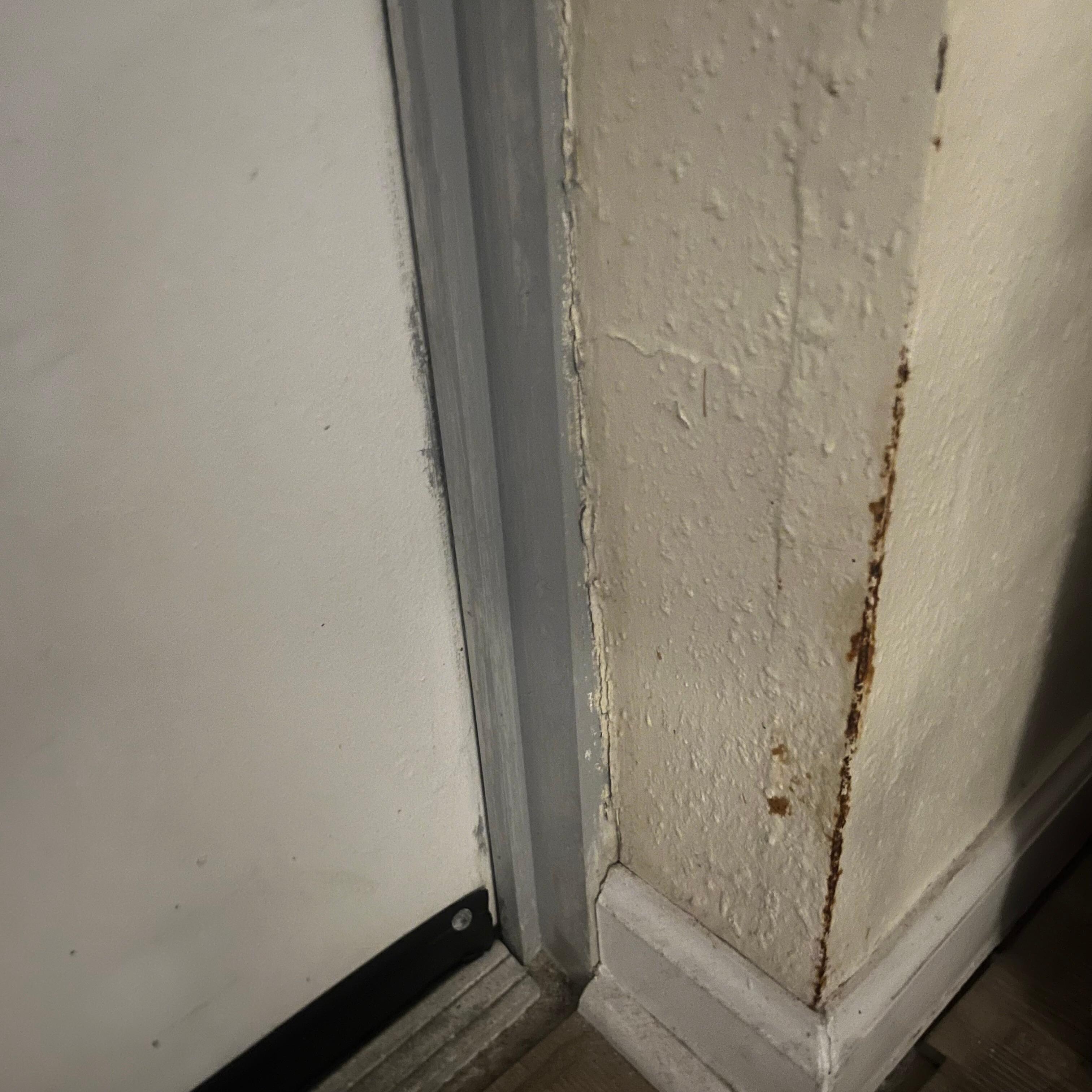By the front door