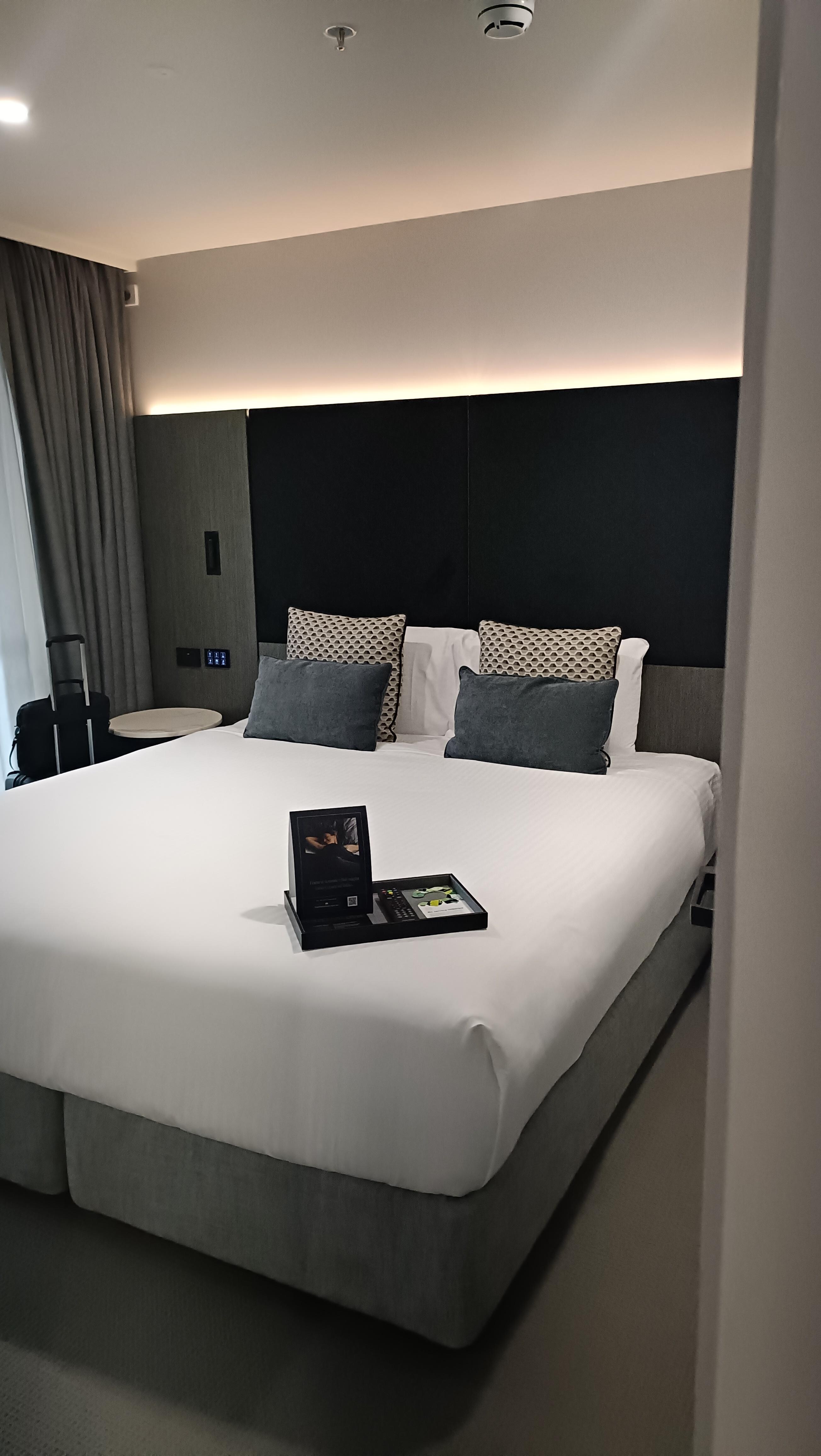 King bed (comfortable) in separate bedroom